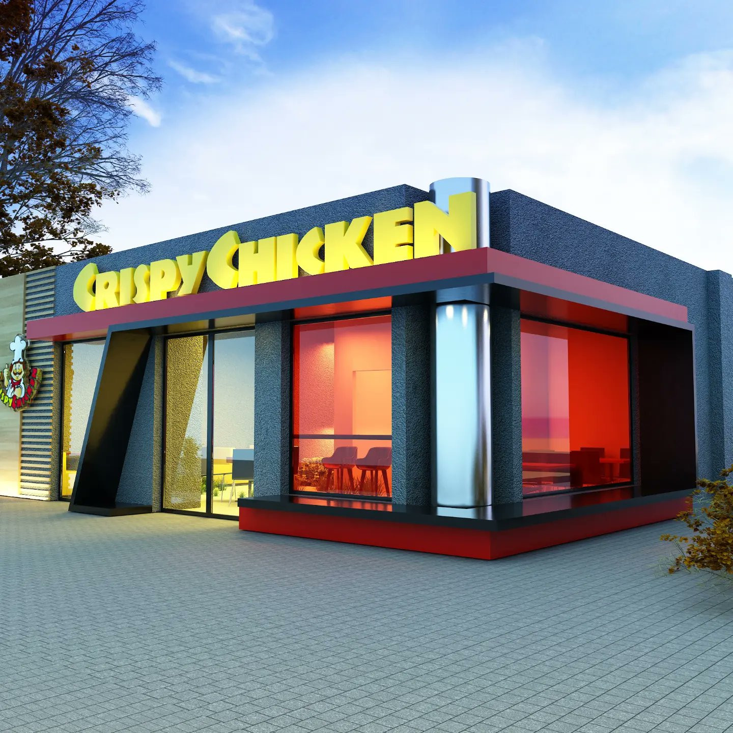 Fast Food Restaurant Exterior Design