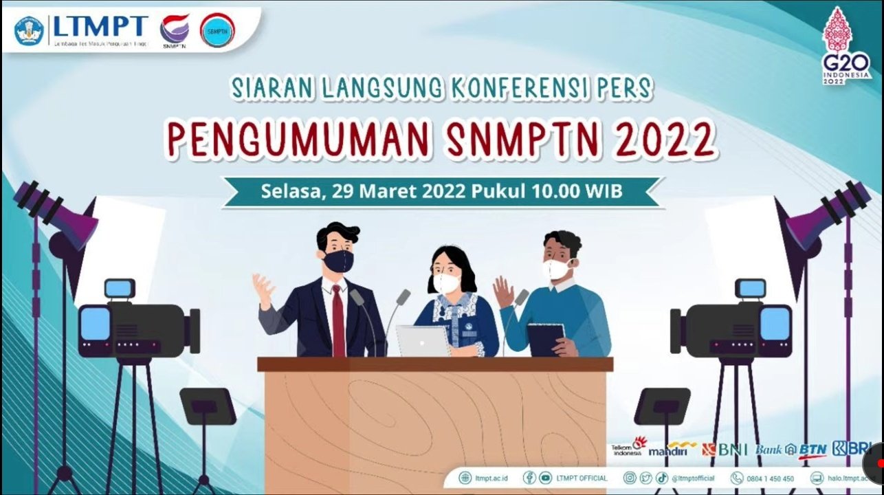 Rumah Belajar Digital on Twitter: "🔴LIVE REPORT🔴 Konferensi Pers PENGUMUMAN SNMPTN 2022 #ltmpt # ...