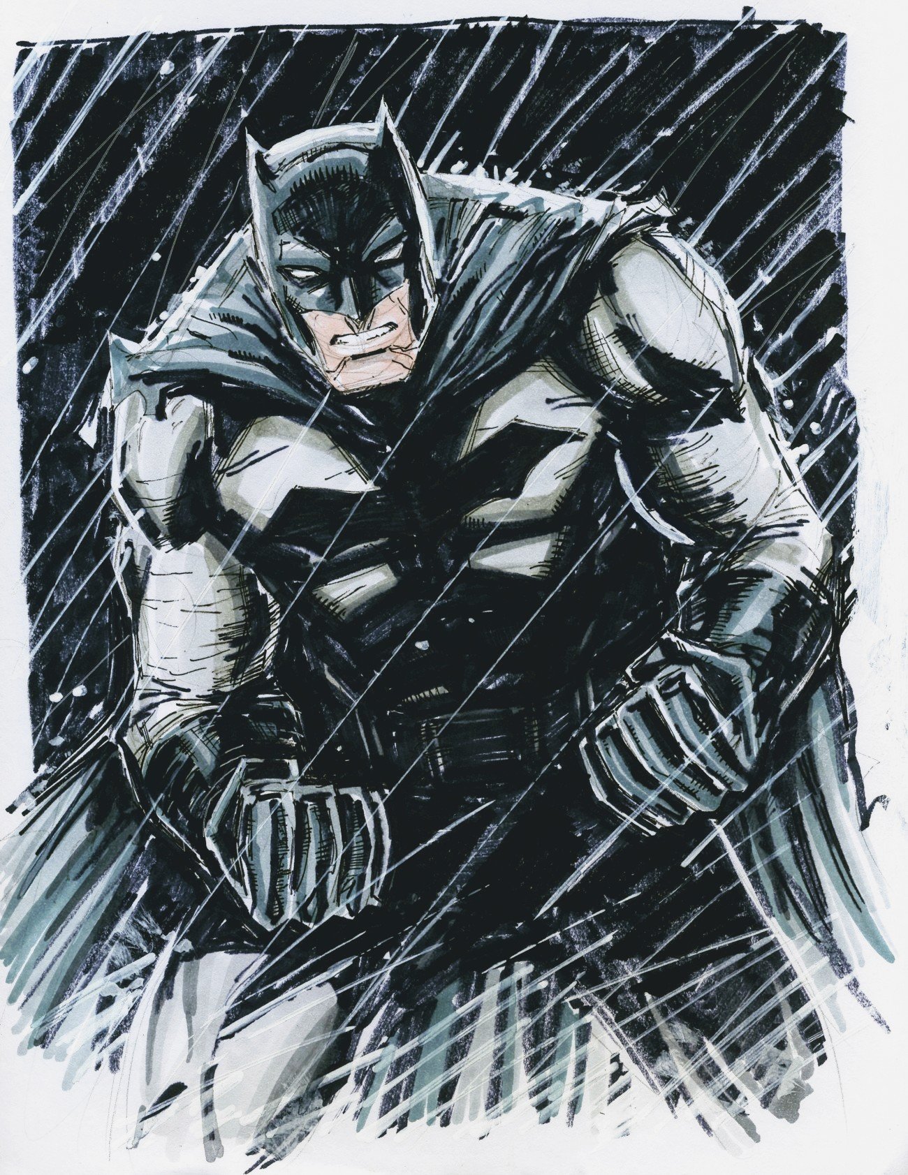 Batman Color Drawing