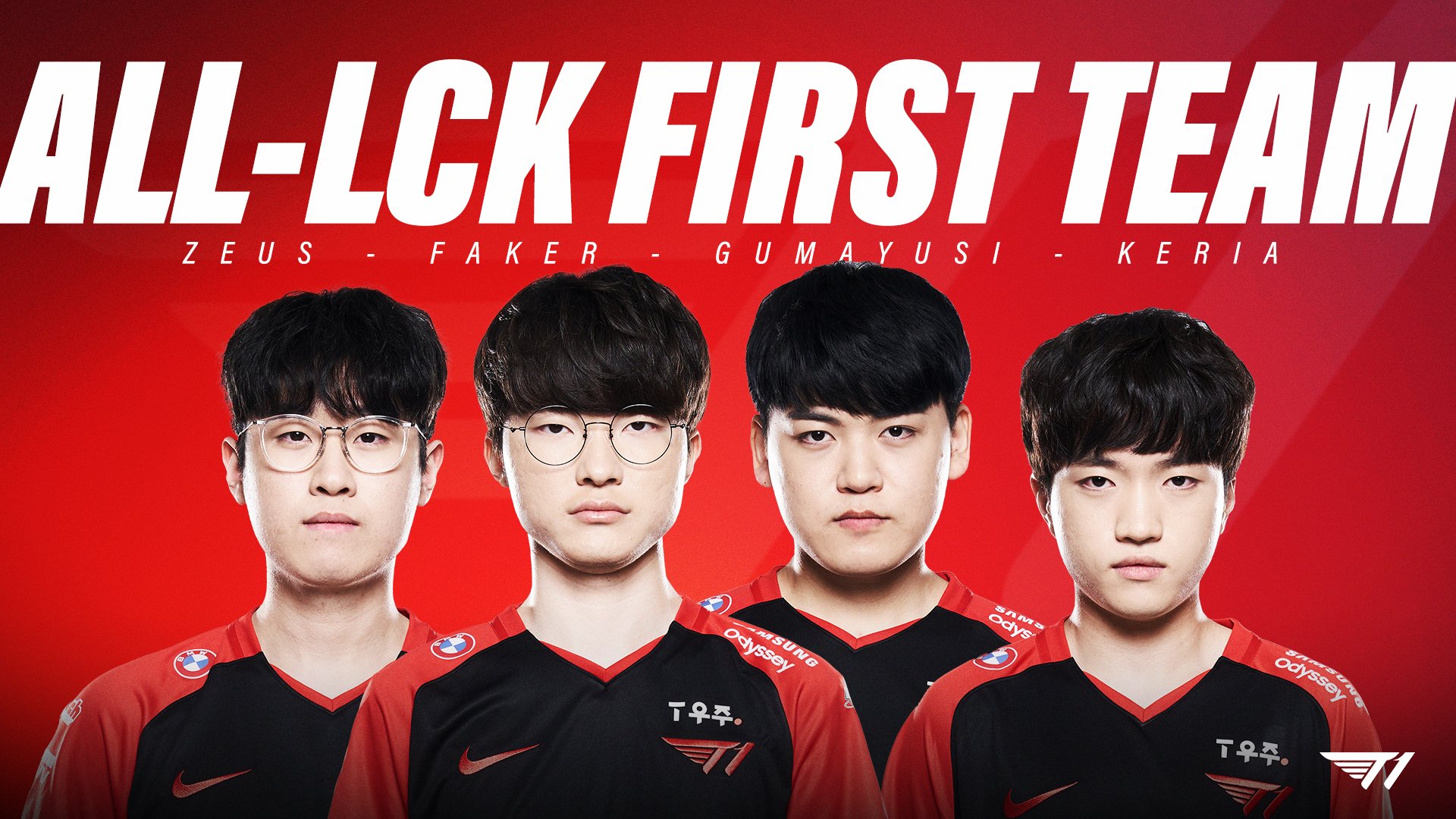 T1 LoL on Twitter: "‘Zeus’, ‘Faker’, ‘Gumayusi’ and ‘Keria’ have been nominated for the ALL-LCK ...