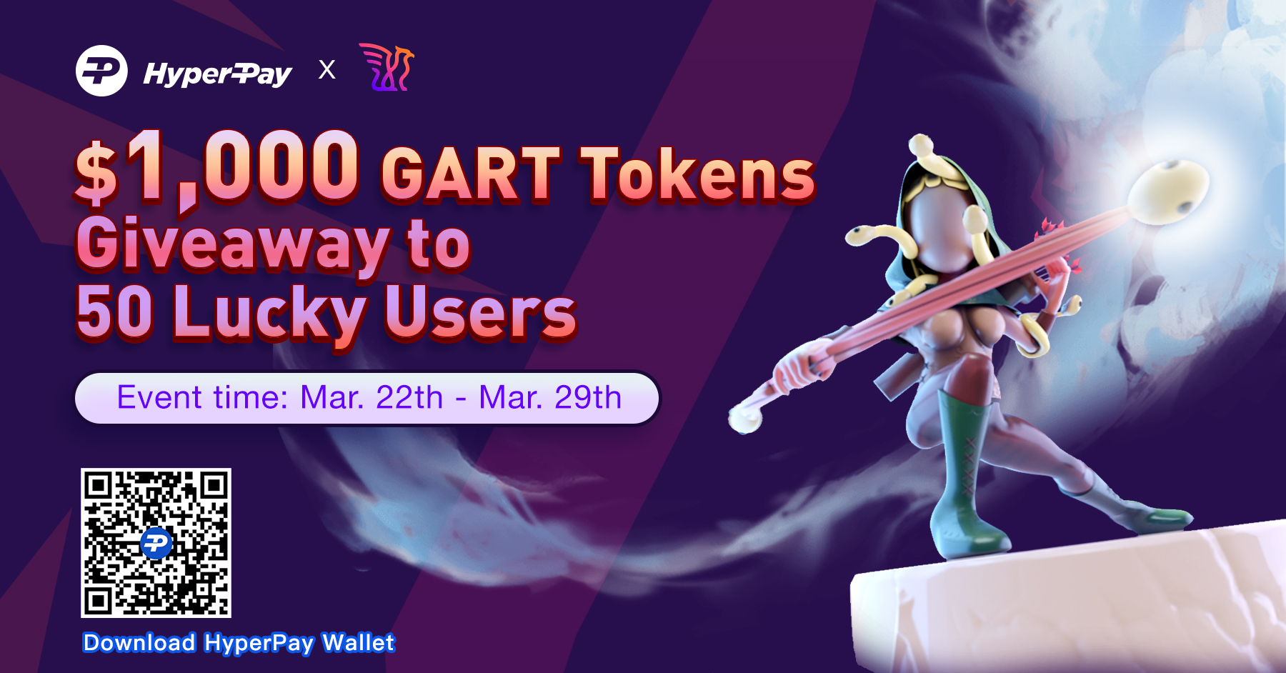 HyperPay on Twitter: "HyperPay & @GriffinNFTArt #Giveaway is coming📢📢 🏆Prize pool: $1000 GART ⏰ ...