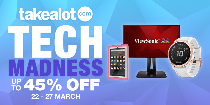 takealot on Twitter: "TECH MADNESS SALE 🛒 Shop everything tech and SAVE up to 45%. 👉 https://t ...