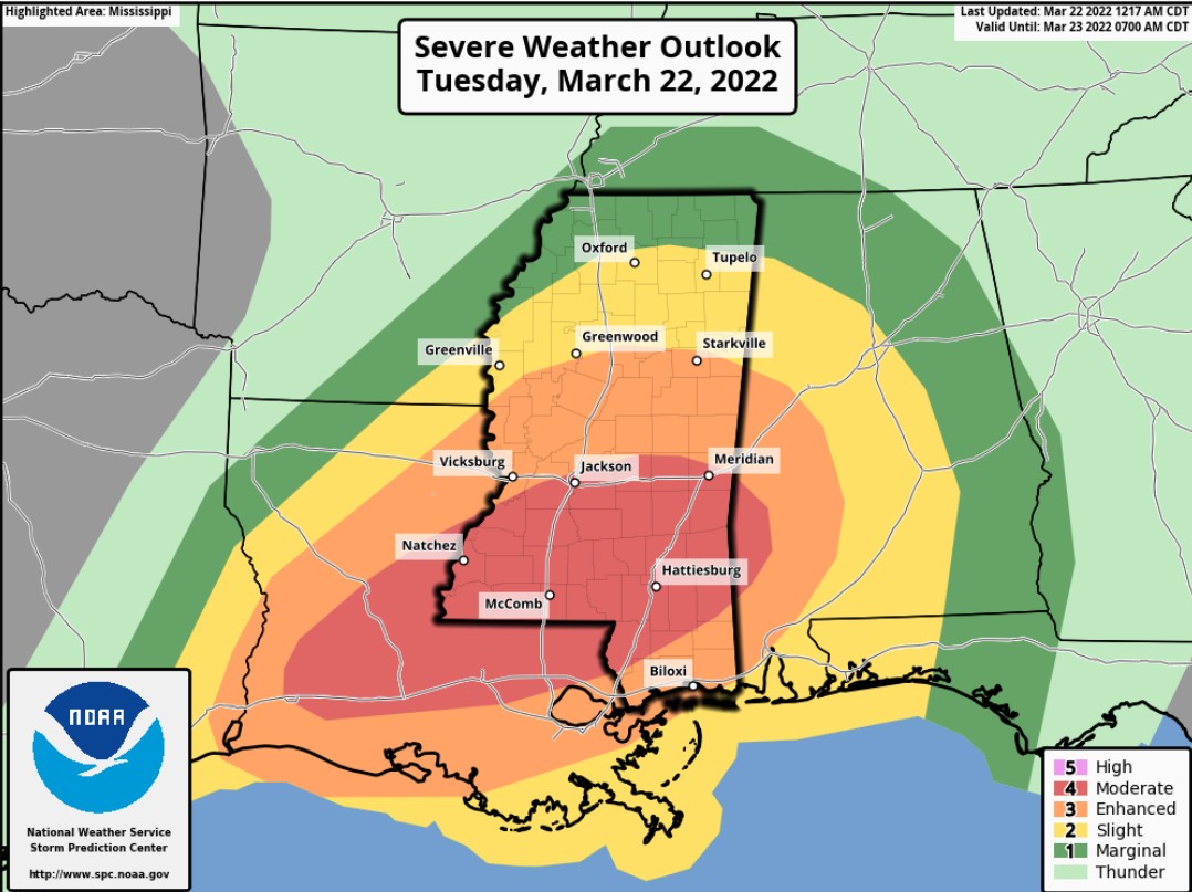 SPC expands Moderate Risk for today: A county-by-county breakdown for ...