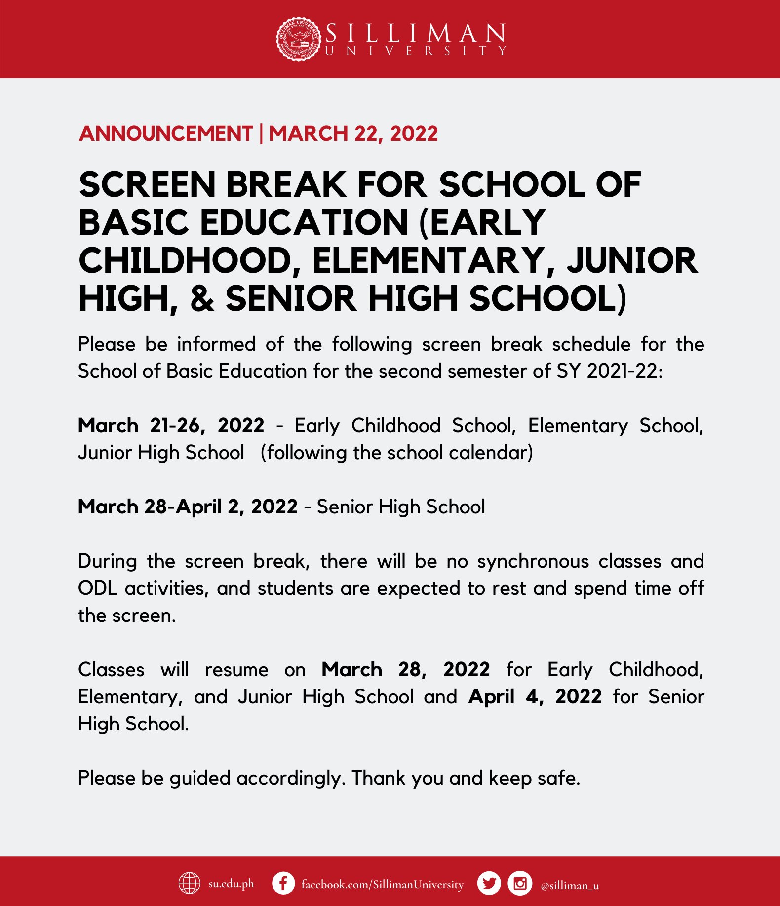 Silliman University Elementary School Logo