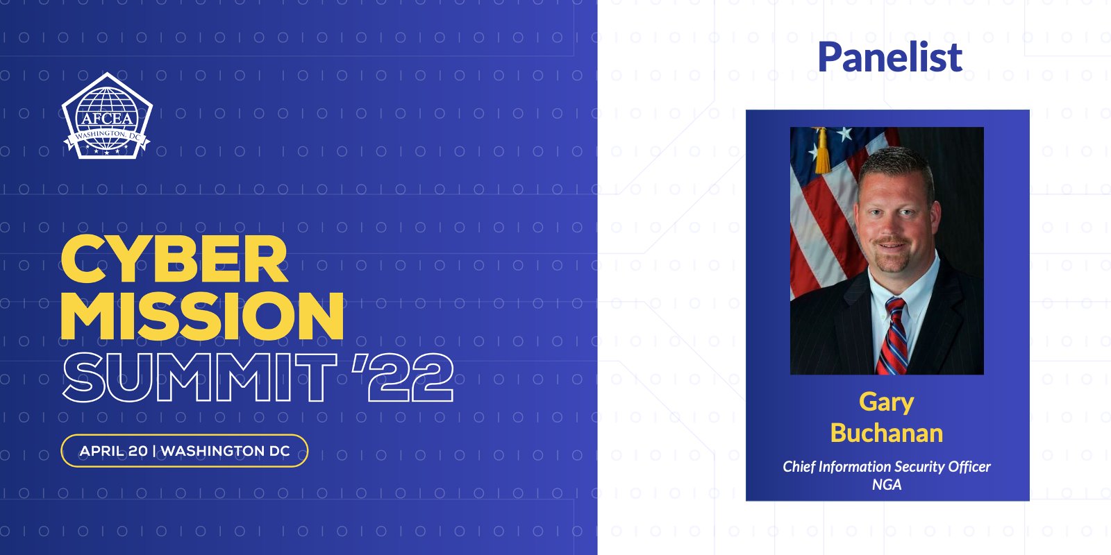 AFCEA DC on Twitter: "AFCEA DC is excited to have Gary Buchanan, CISO for NGA, sit on the ...