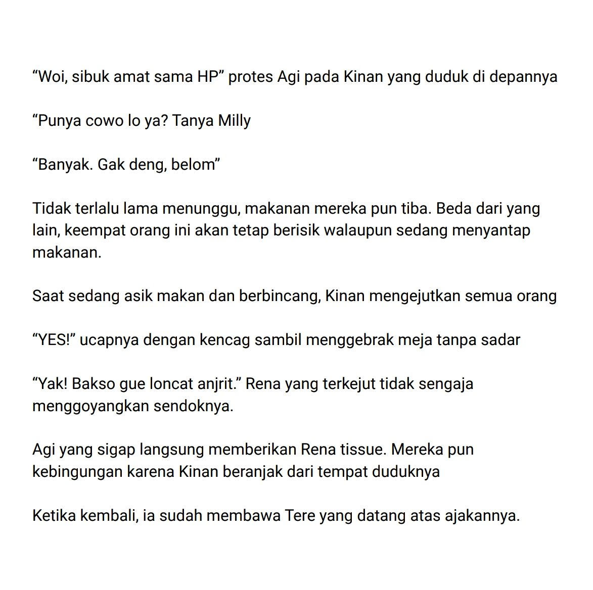 bing! on Twitter: "62. sayang bgt itu baksonya jujur https://t.co/rmk9SMl7hI" / Twitter