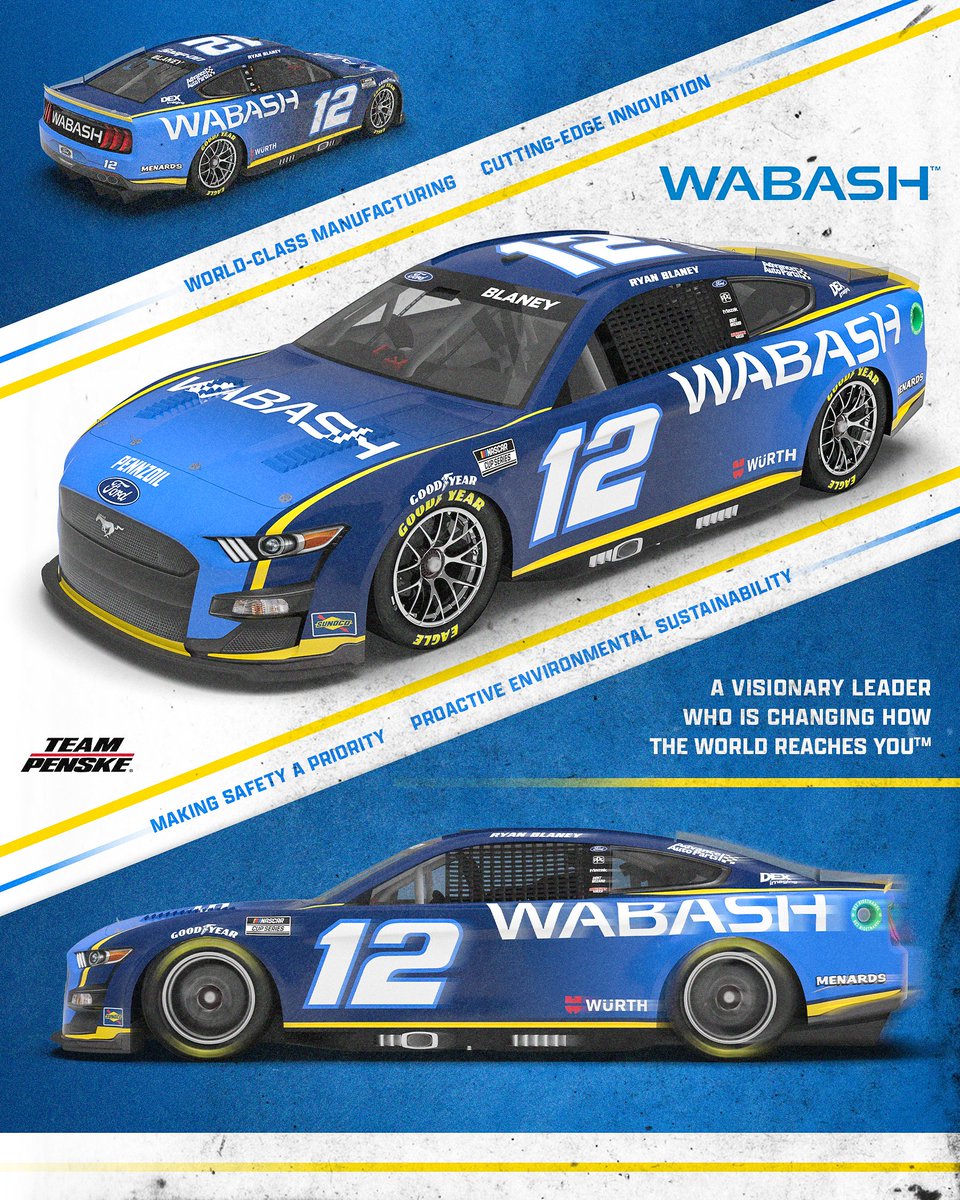 [Team Penske] Blaney’s One Wabash paint scheme : r/NASCAR