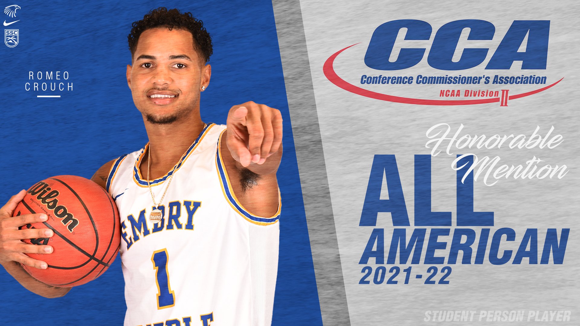 Embry-Riddle Men's Basketball on Twitter: "Congrats to @CrouchRomeo on ...