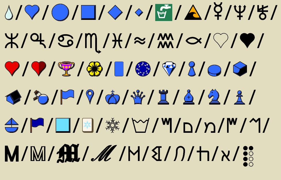 Qvarie on Twitter: "#WorldWaterDay 3/22は #世界水の日 なので、Catrinityフォントに含まれる青 ...