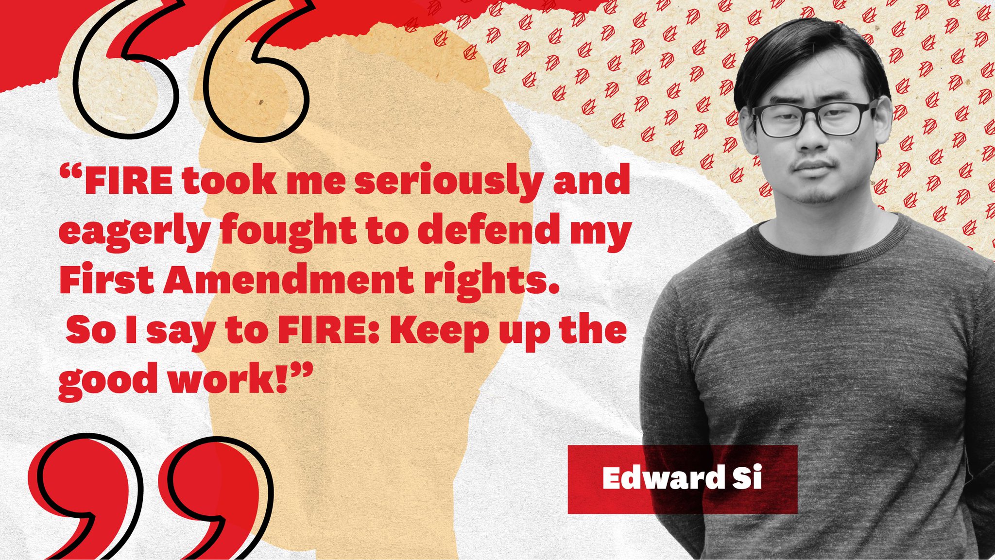 FIRE on Twitter: "VICTORY! Medical student Edward Si wanted to start a club promoting universal ...