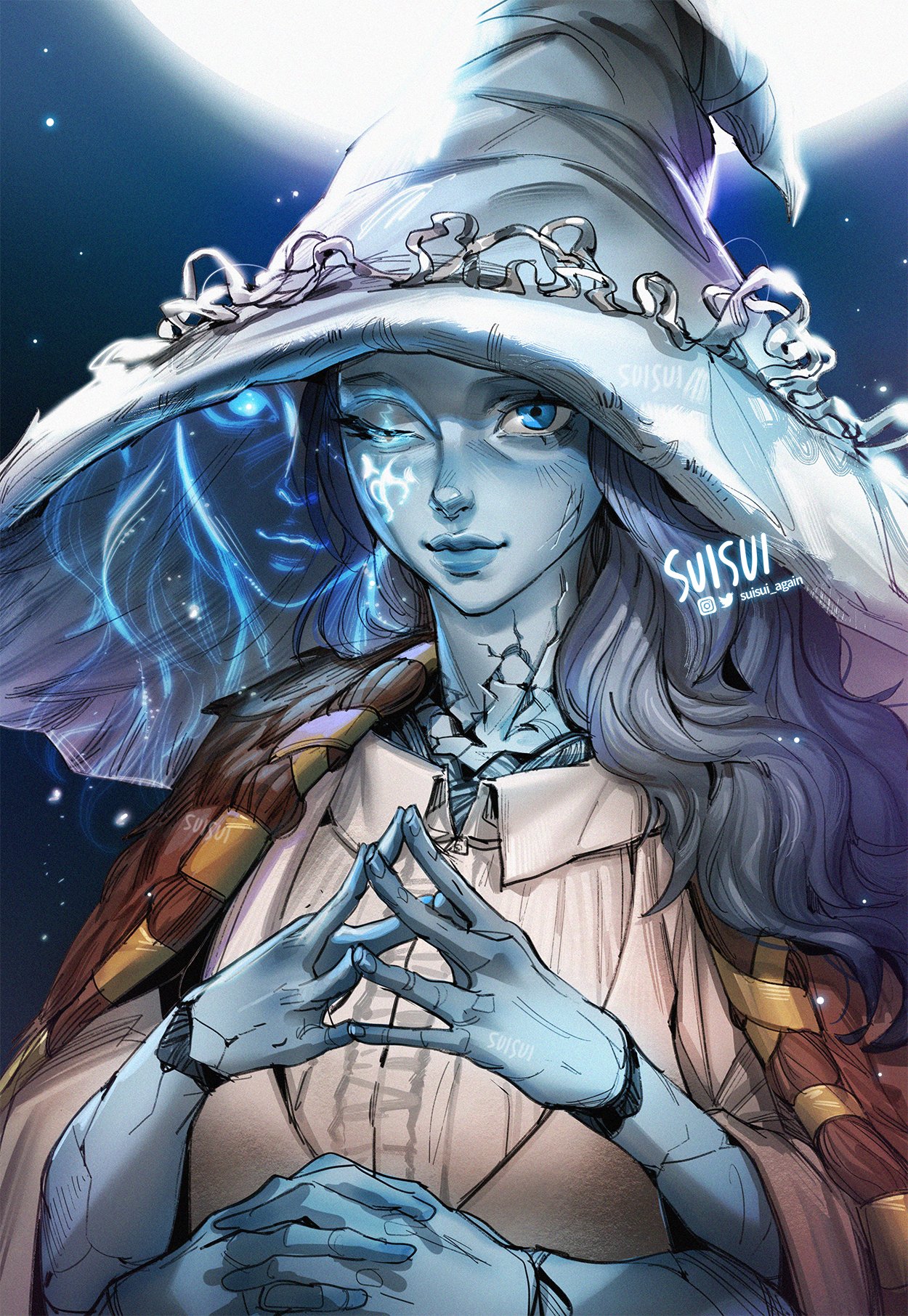 SUISUI on Twitter: "Ranni🌙💙 #ELDENRING https://t.co/6lIrPVTEht" / Twitter