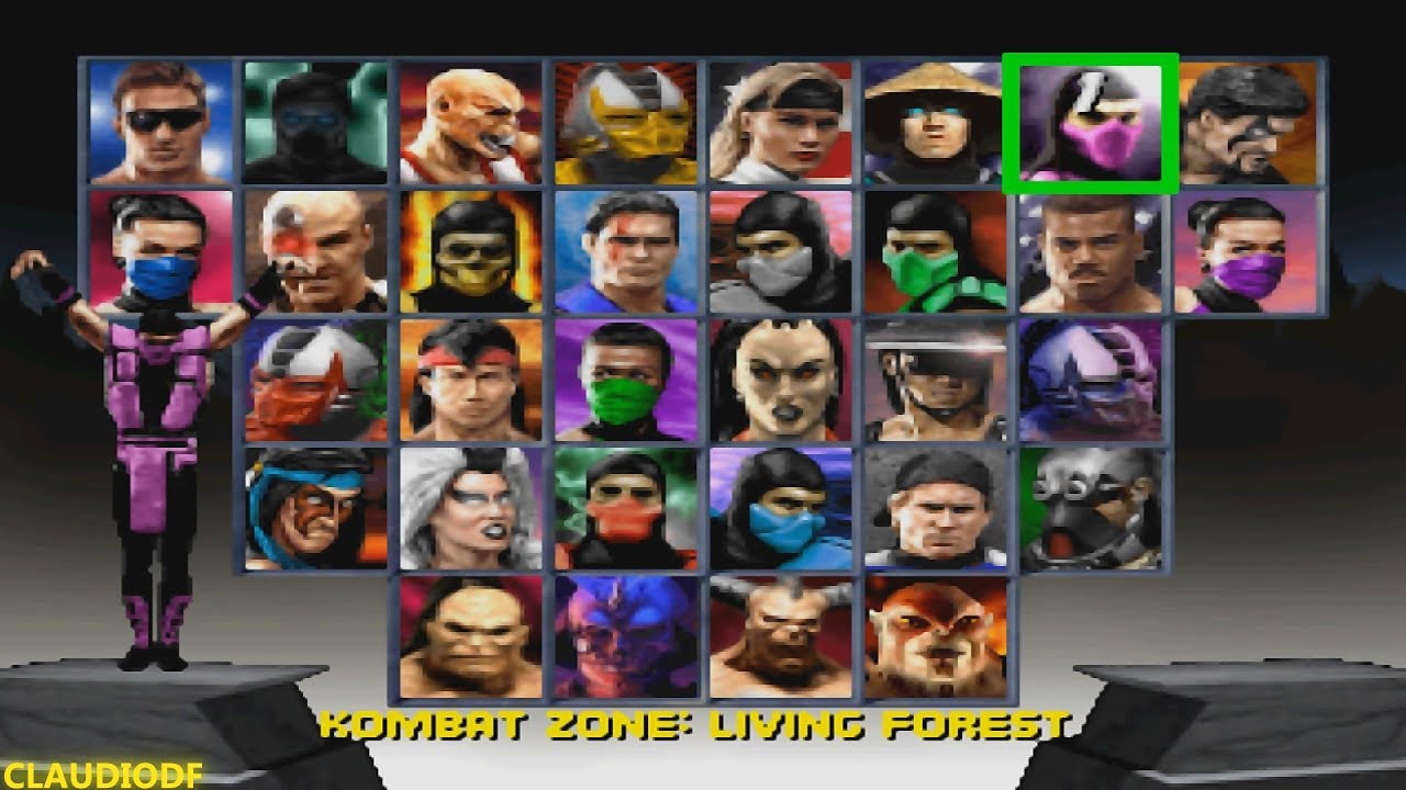 Mortal Kombat Trilogy Character Select