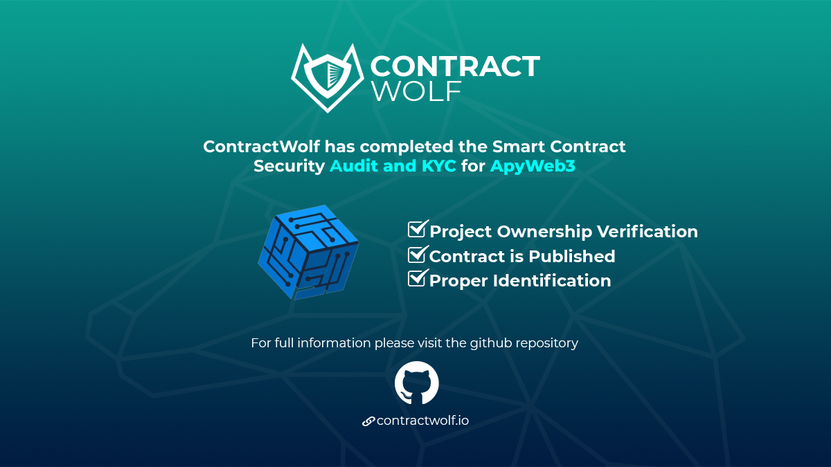 ContractWolf | Smart Contract Audits on Twitter: "ContractWolf gladly announces the final report ...