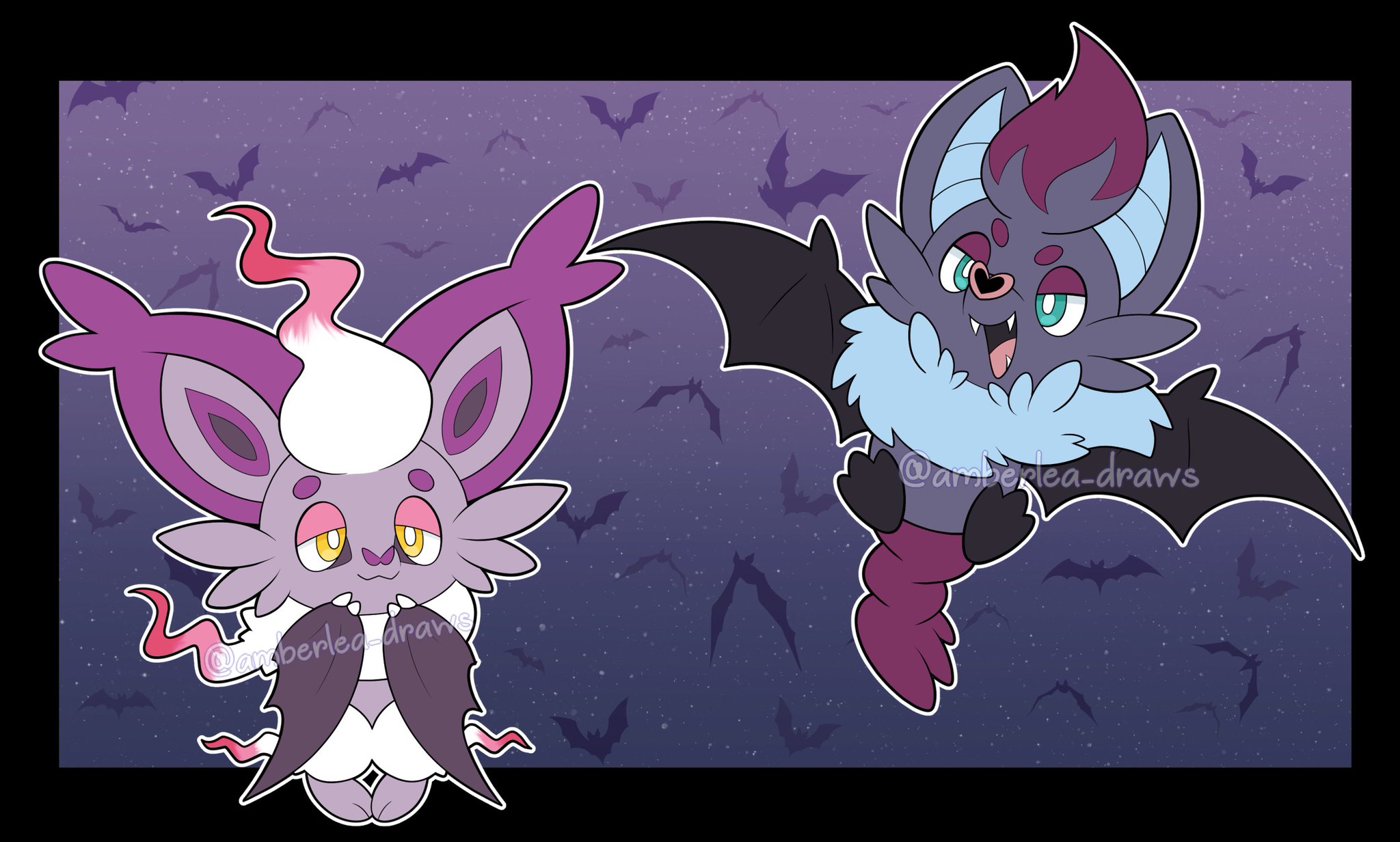 Amberlea Comms Open on Twitter: "Zorua bat adopts!🦇🦊 Noibat/Hisuian Zorua & Swoobat/Zorua~ https ...