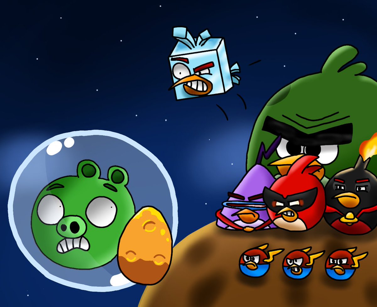 How To Draw Angry Birds Space Ice Bird