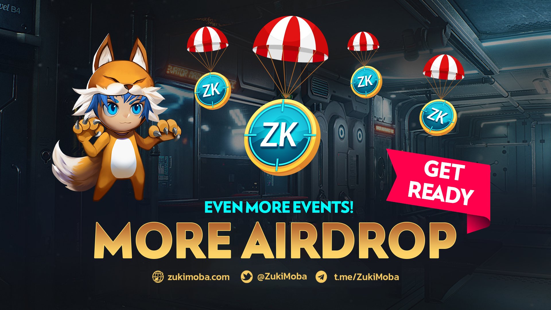 Zuki Moba on Twitter: "🔥Lots of events!🔥 GET READY FOR A NEW AIRDROP WITH ZUKI MOBA Hey Heroes ...