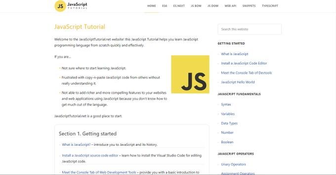 Six beginner friendly websites to learn JavaScript. A Thread 🧵👇🏻 ...