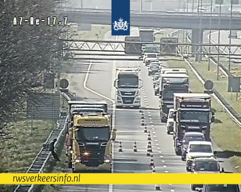 Rijkswaterstaat Verkeersinformatie on Twitter: "Er is een rijstrook vrijgegeven op de #A7 bij ...
