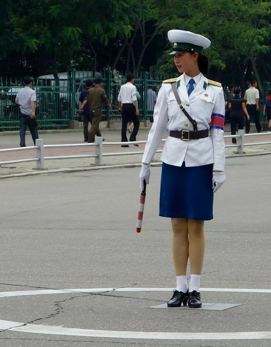 North Korean Police Woman