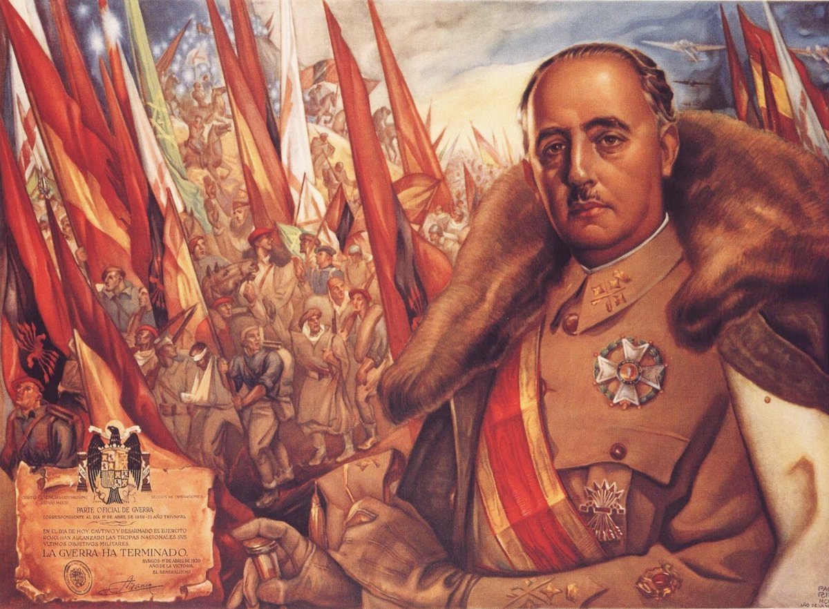 ‘Allegory of victory’ — Spanish poster (1939) celebrating Francisco ...