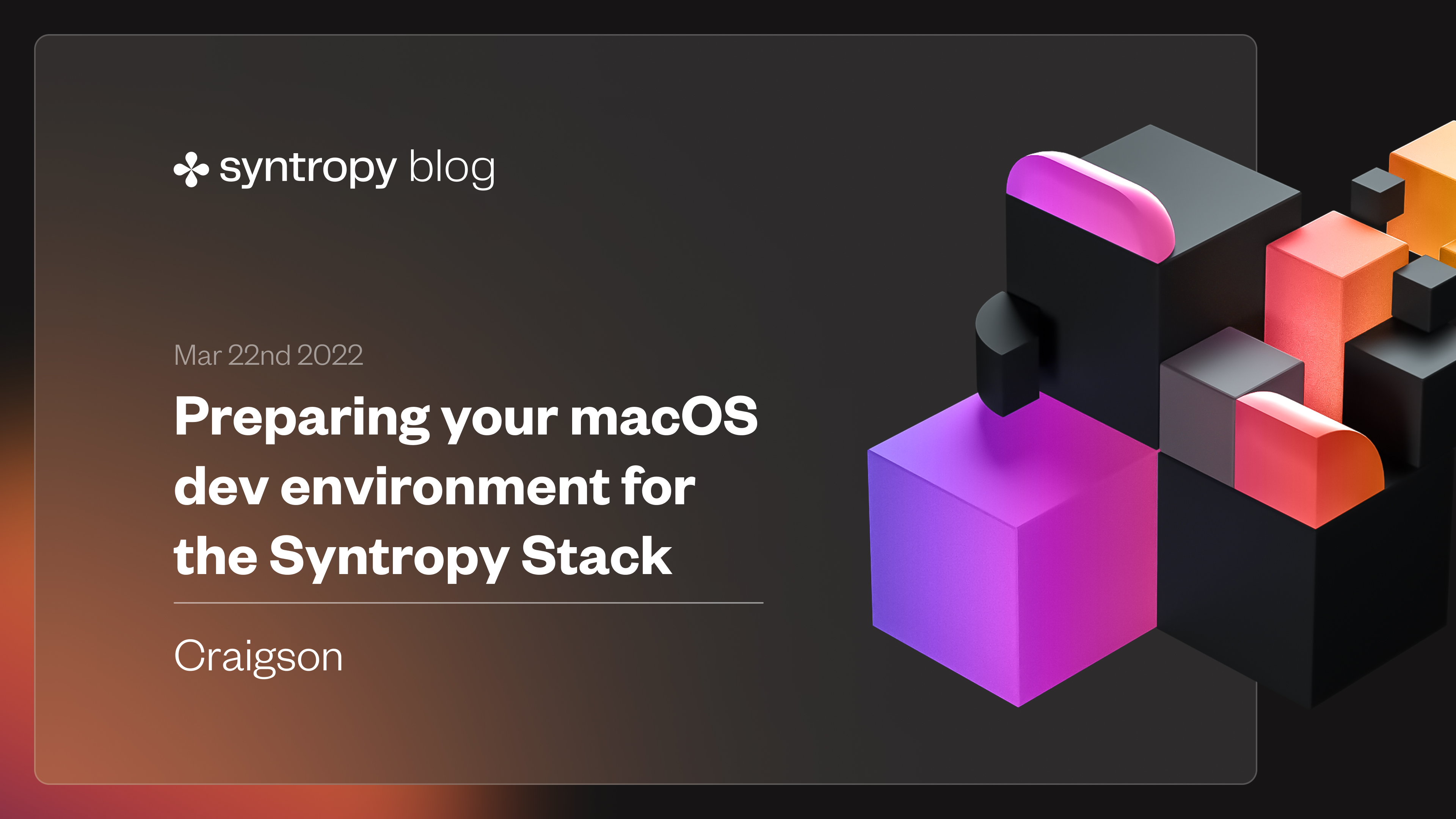 Syntropy Singapore 🇸🇬 on Twitter: "RT @SyntropyStack: Taking the time to set up your local dev ...