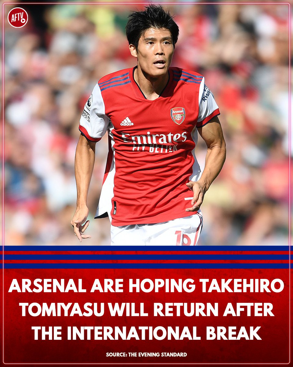 Aftv On Twitter Takehiro Tomiyasu Could Return For Arsenals Game Vs
