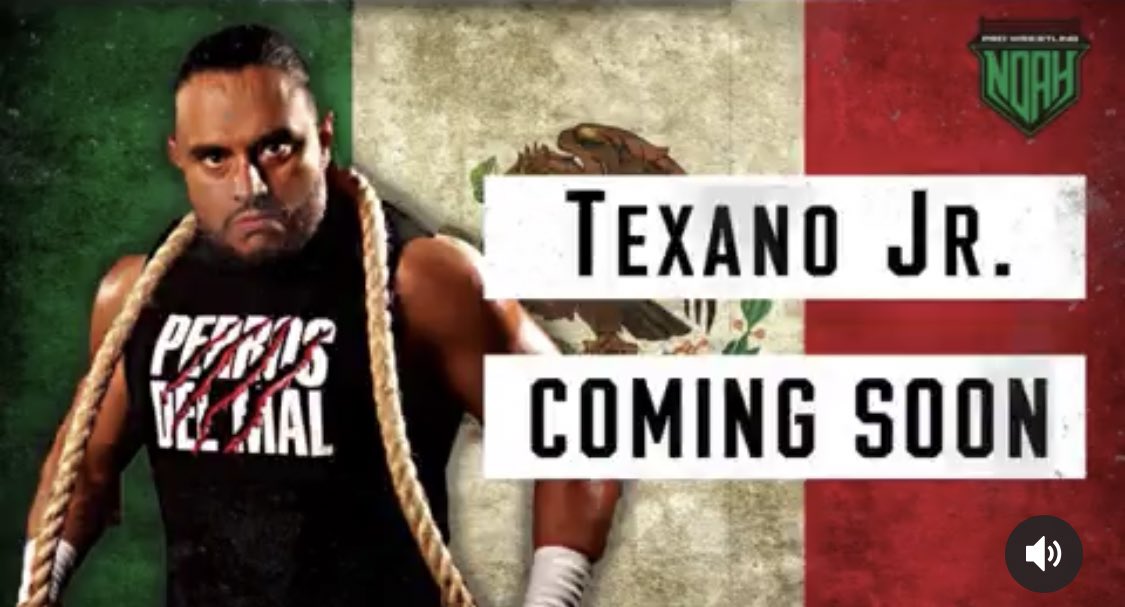 Texano Jr. y Chris Ridgeway se presentarán en NOAH | Superluchas