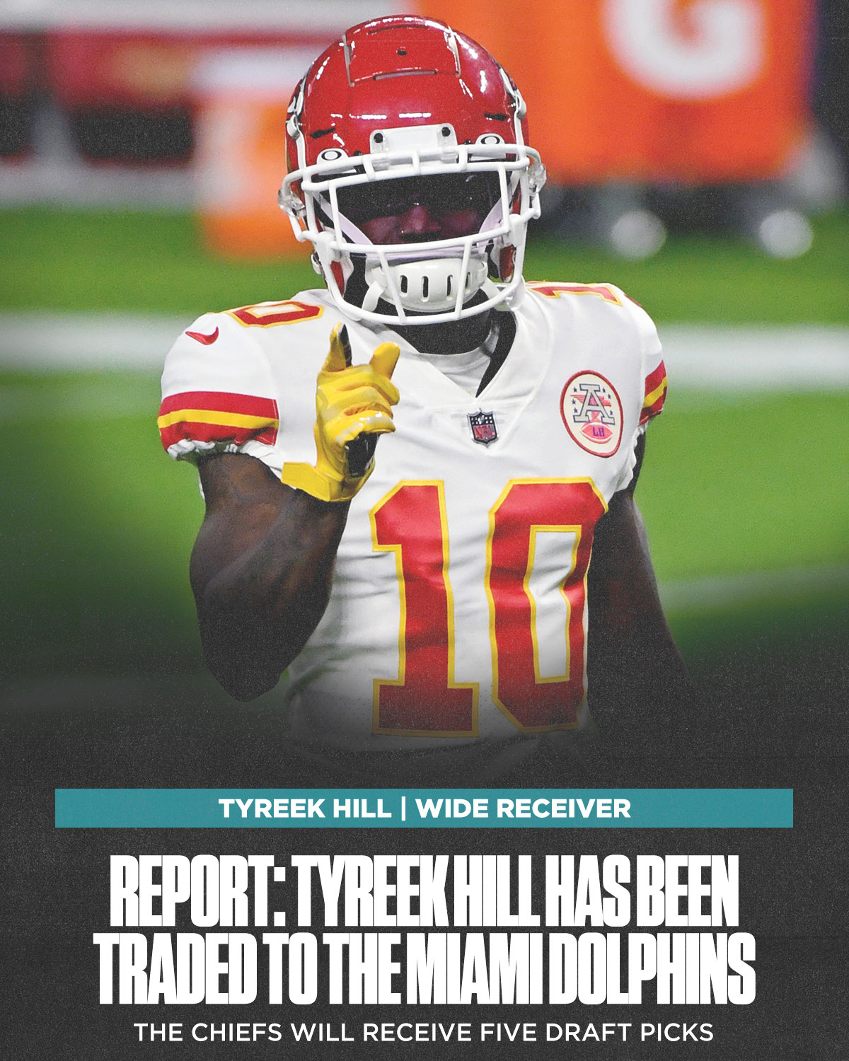 Sunday Night Football on NBC on Twitter: "Per reports, Tyreek Hill has been traded to the Miami ...