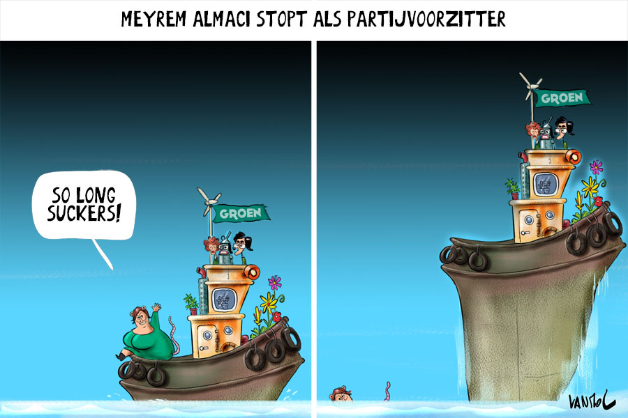 #Doorbraak #cartoon #Almaci #Groen #bocht #exit https://t.co/OImeDExeW1 ...