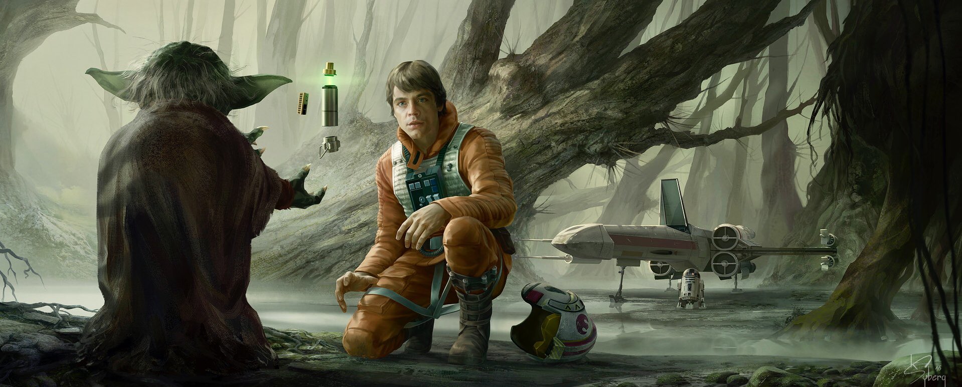 Luke Skywalker Yoda Training