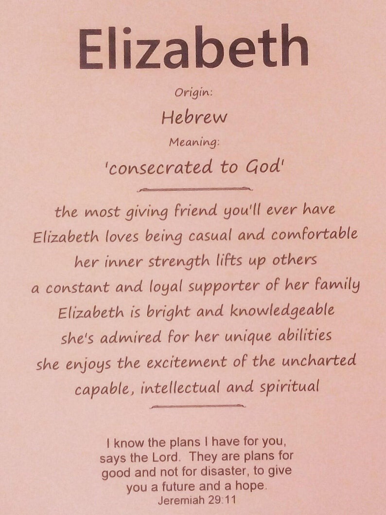 Elizabeth Name Variations