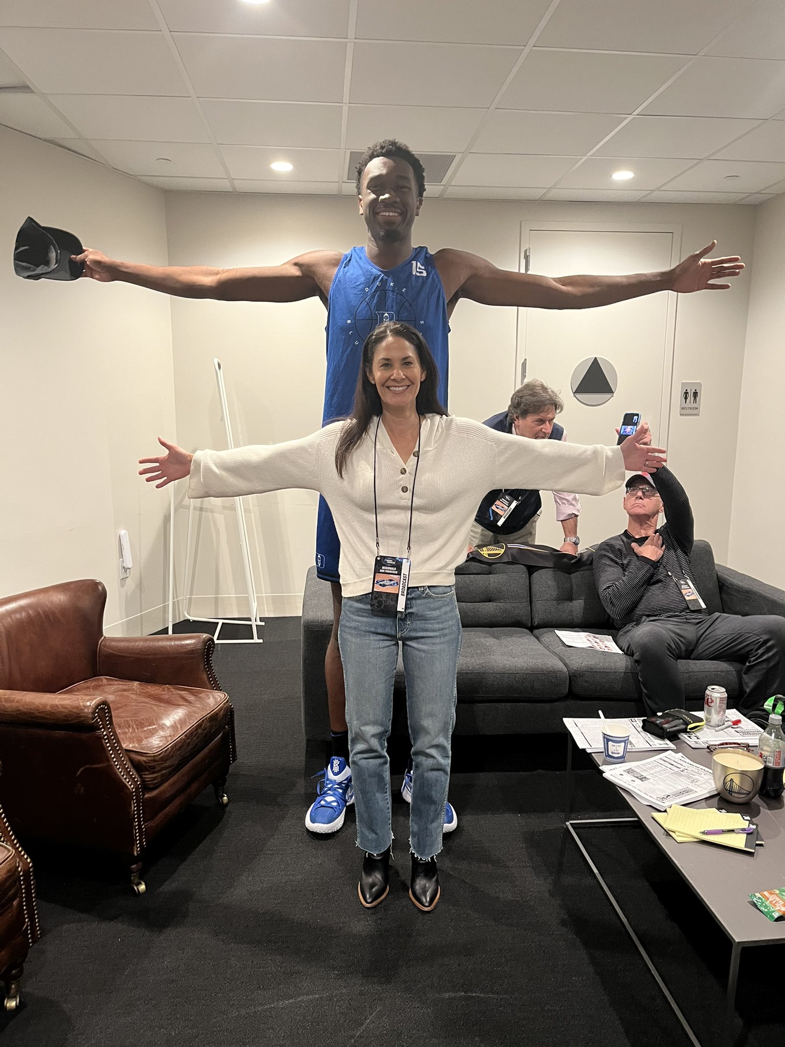 Tracy Wolfson on Twitter: "This years version of my Taco Fall pic! Meet Duke’s Mark Williams 7 ...