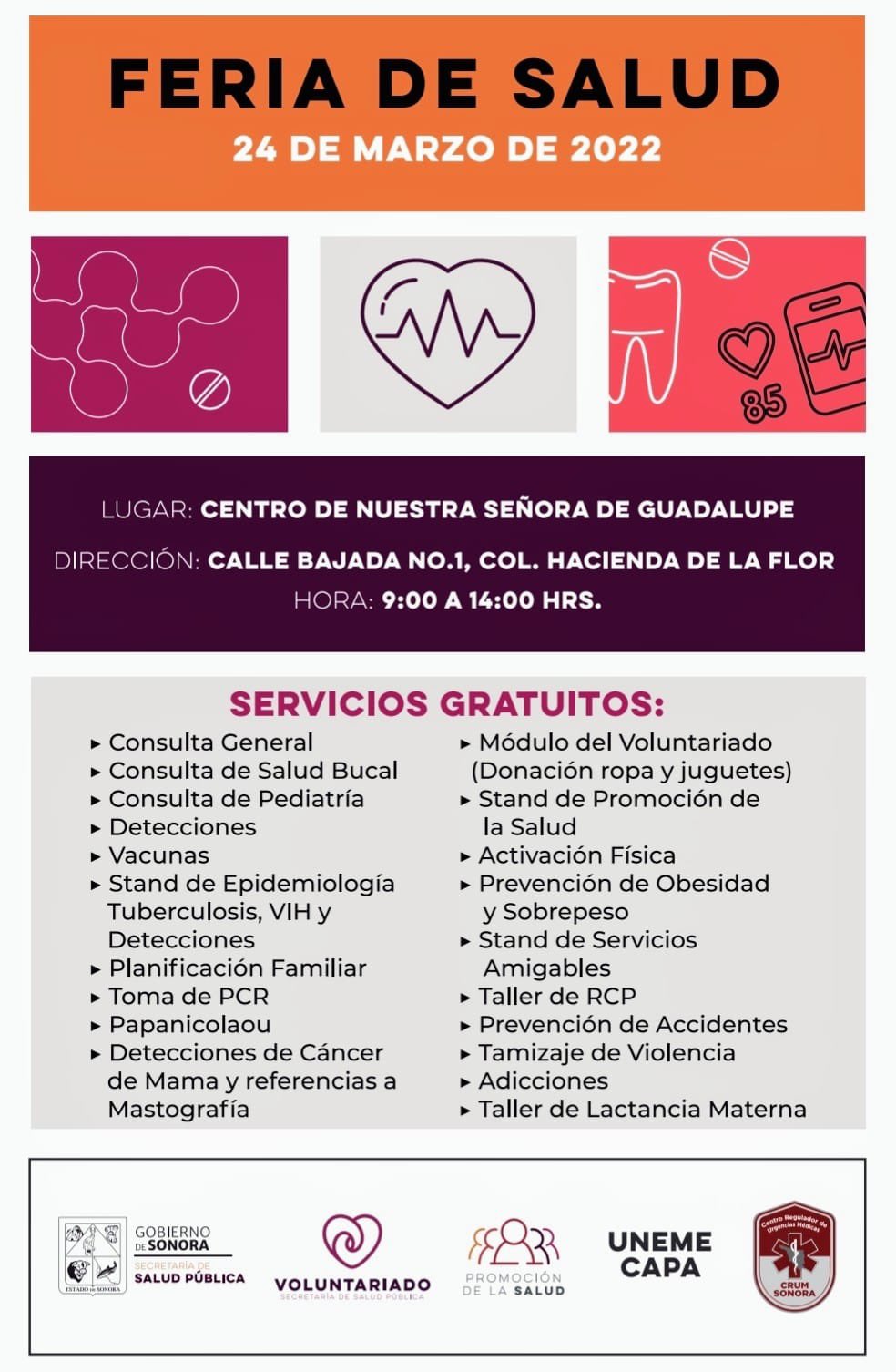 Salud Sonora On Twitter 🟠 AtenciÓn 🟠 ¡te Invitamos El Día De MaÑana A