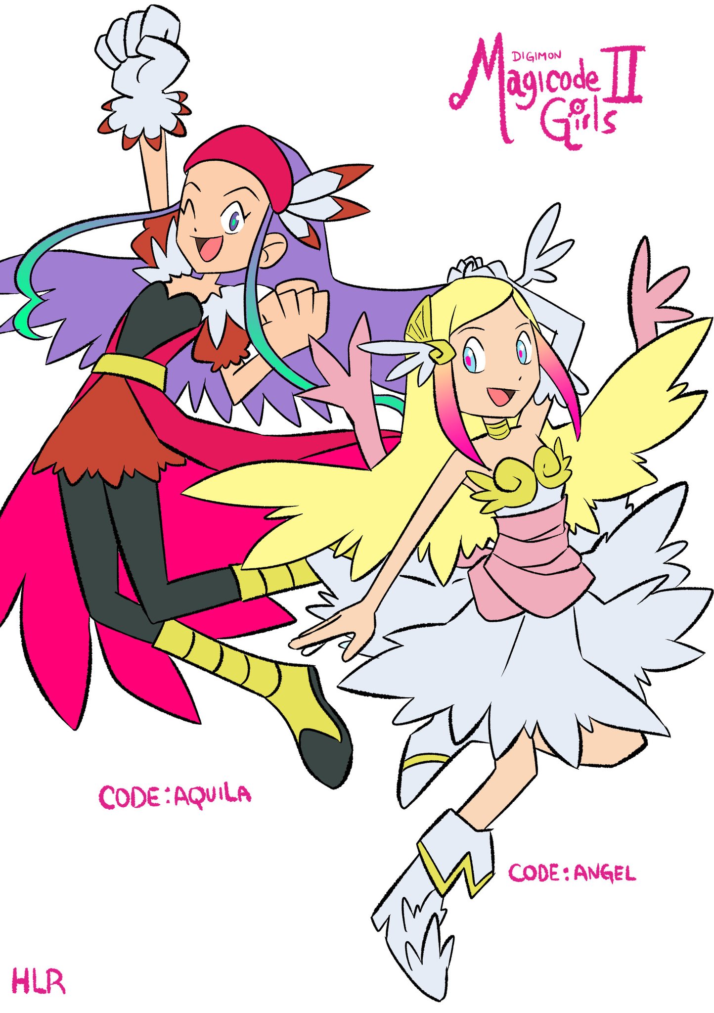 HLR ART (commissions open) on Twitter: "Magicode Girls II follows Miyako and Hikari, gatering ...