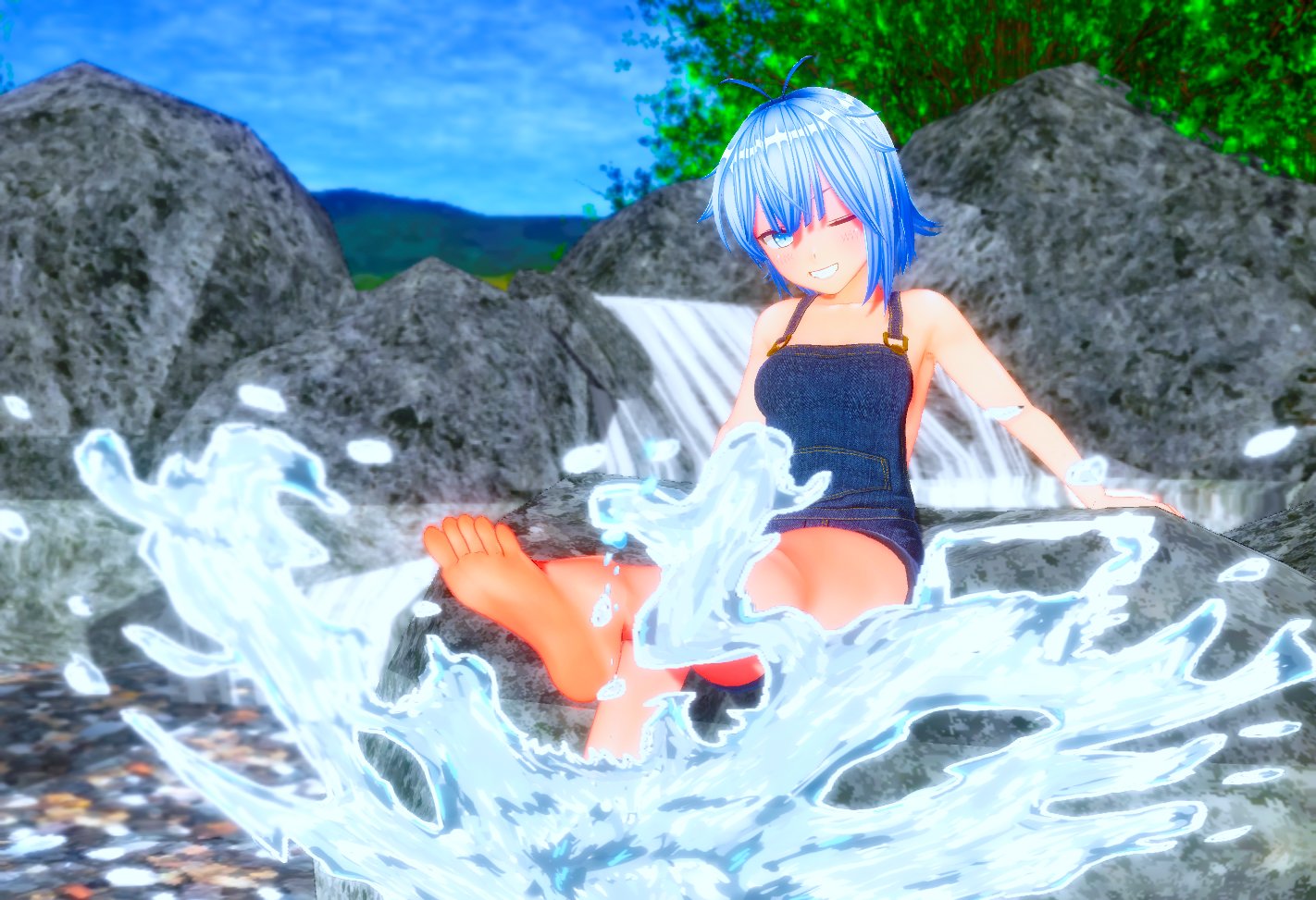 ゆっけ@COM3D2 on Twitter: "健全なヒロインの川遊び おりゃ！ #COM3D2 #カスタムオーダーメイド3D2 https://t.co/1OtlitDgBA" / Twitter