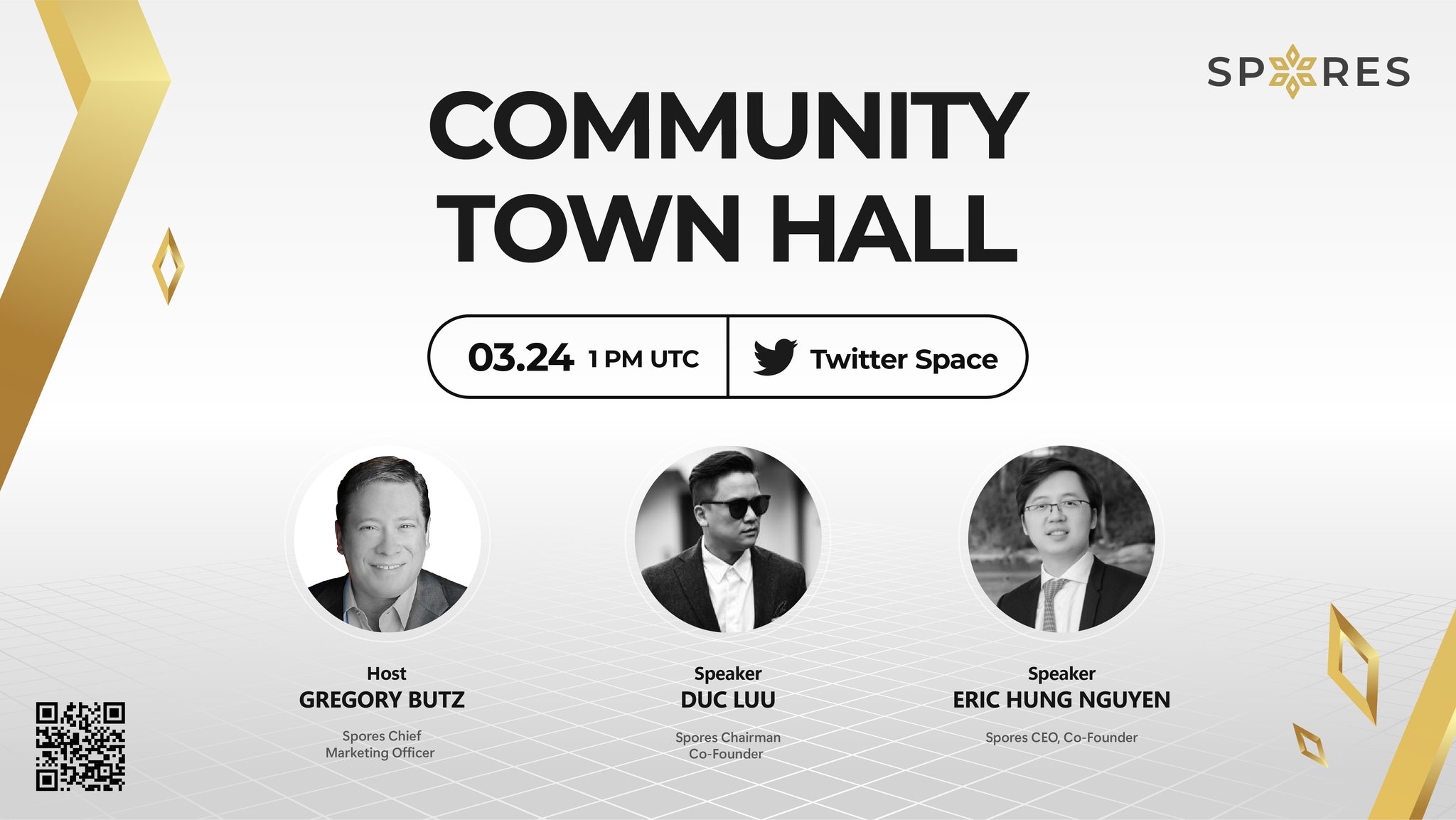 Spores Network on Twitter: "📢 COMMUNITY #TOWNHALL You're invited. Join in for the unveiling of ...