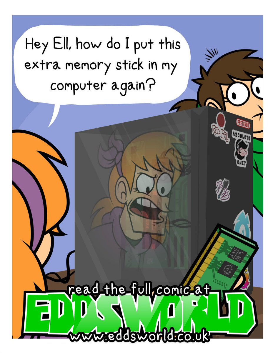 「NEW COMIC! Comic.exe is not responding… we're kidding. Read 」Eddsworldの漫画