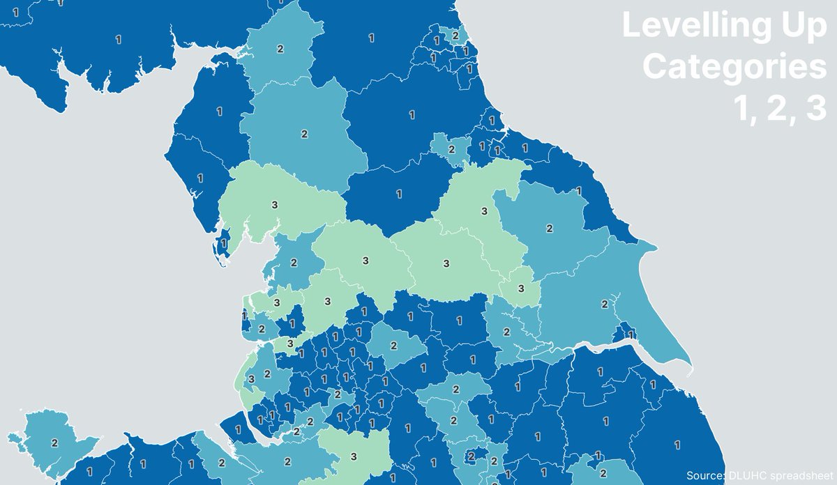 By my count there are now 139 rather than 123 areas in 'Category 1 ...