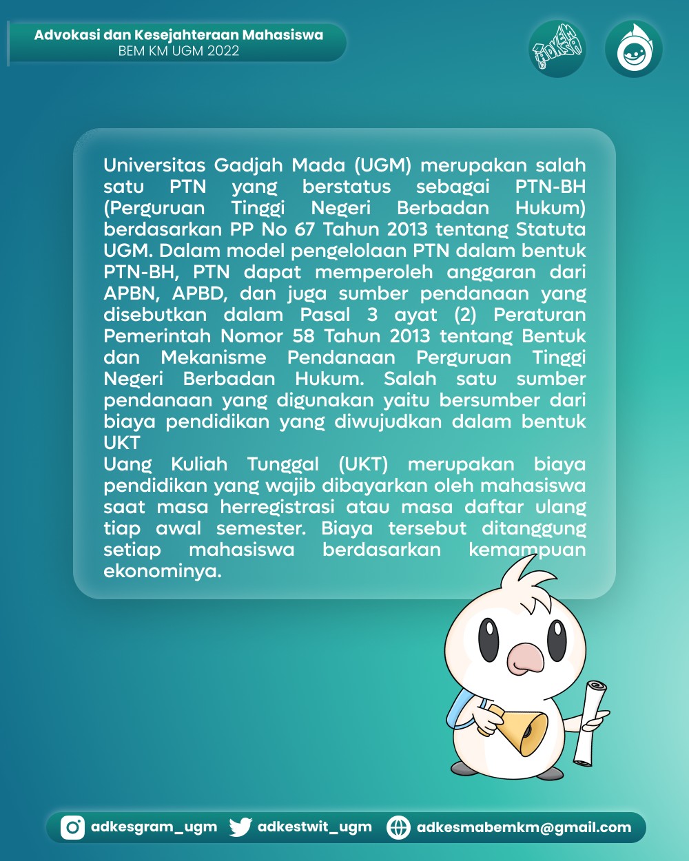 Adkesma BEM KM UGM on Twitter: "Yuk #mahasiswabantumahasiswa , ulurkan tanganmu, bantu mahasiswa ...