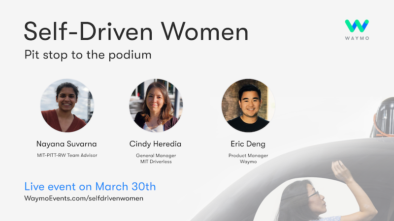 Waymo on Twitter: "ICYMI: Waymo Product Manager @ericcdeng hosts MIT-PITT-RW Team Advisor Nayana ...