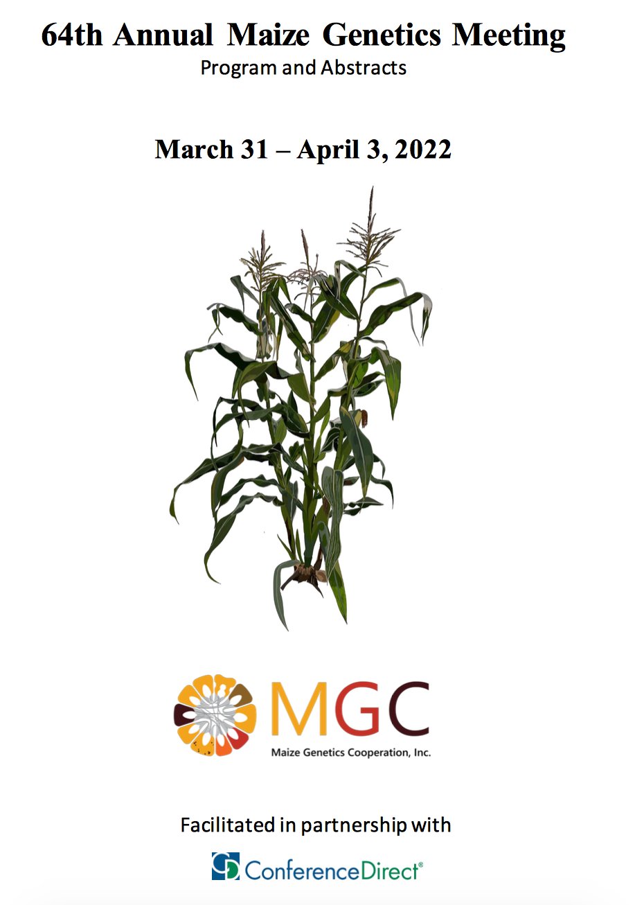 MaizeGDB on Twitter: "The abstract book for the 64th Annual Maize Genetics Meeting is now online ...