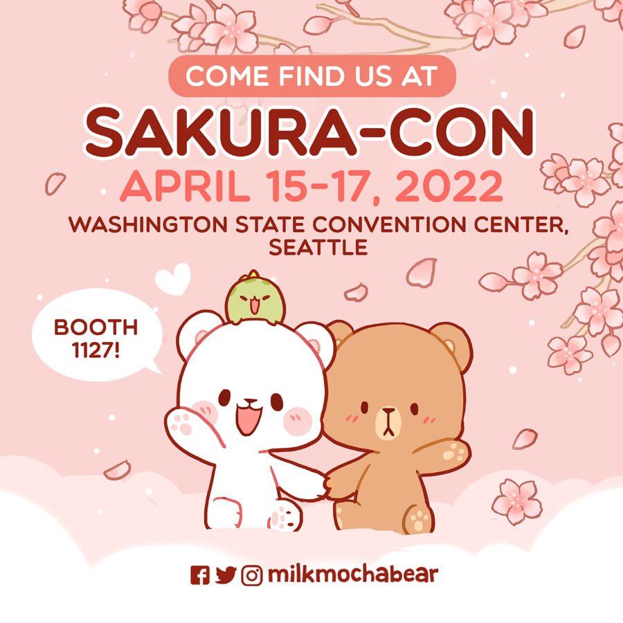Milk & Mocha on Twitter: "Hello Seattle! Milk Mocha will be joining #sakuracon 2022, booth 1127 ...