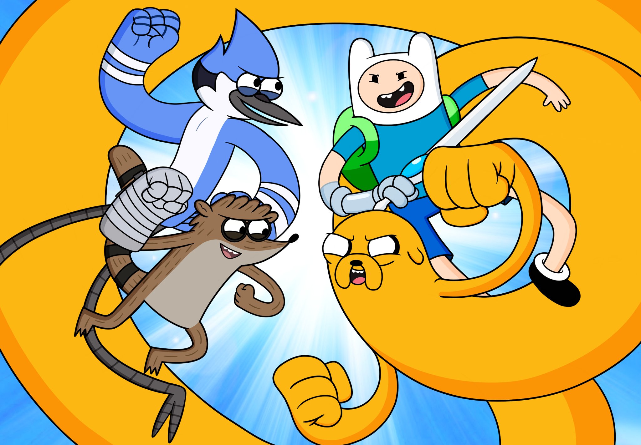 Mordecai And Rigby Adventure Time
