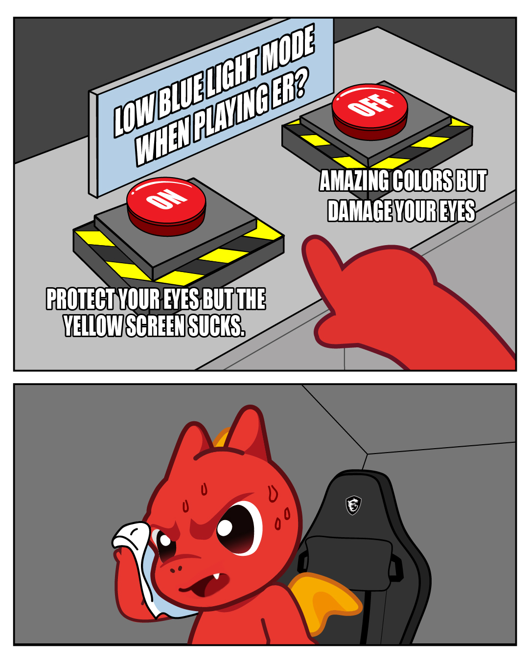 Blue Light Meme