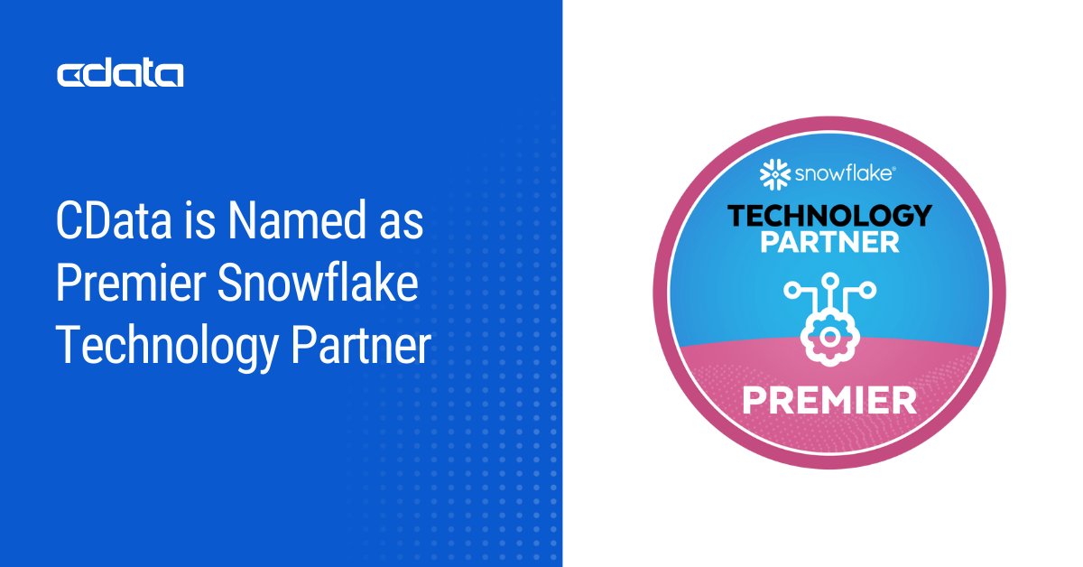 CData Software on Twitter: "CData is proud to announce that we are now a Premier Snowflake ...