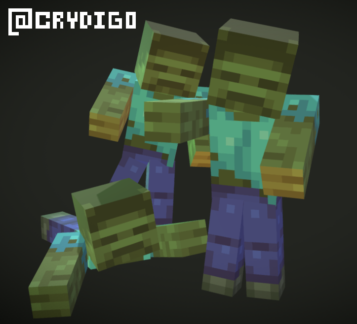 Minecraft Zombie Steve Skin