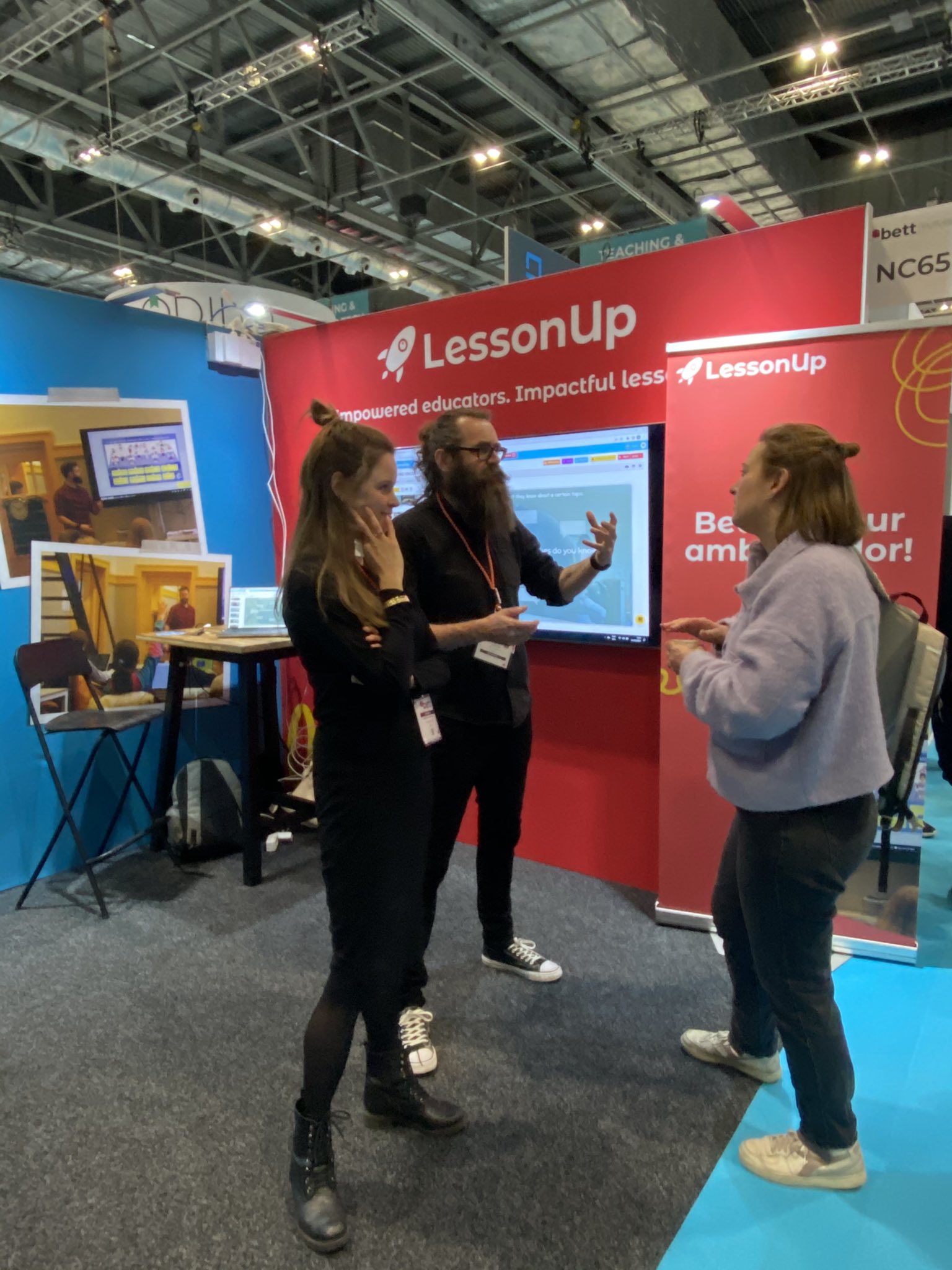 LessonUp on Twitter: "Day 2: Success at @Bett_show! We enjoyed speaking with so many teachers ...