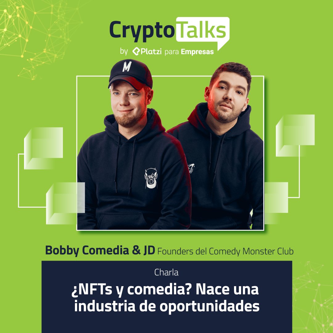 Platzi on Twitter: "NFTs 🤝 Comedia @jd_nft48 y @BobbyComedia del @ComedyMonstersC nos cuentan de ...