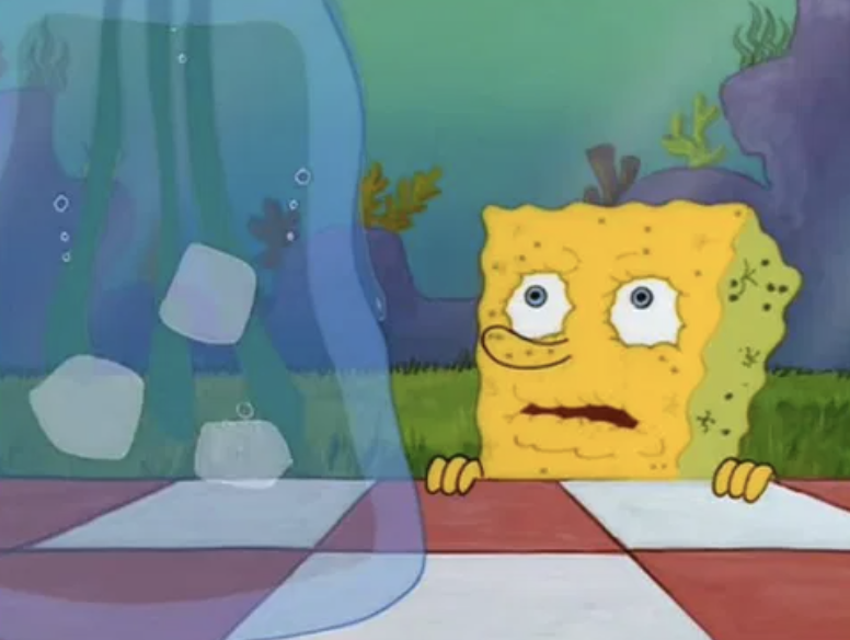 Spongebob Drying Out