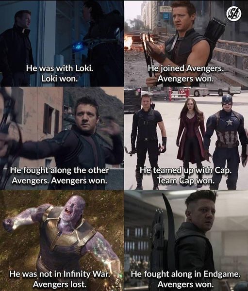 Avengers Meme Hawkeye